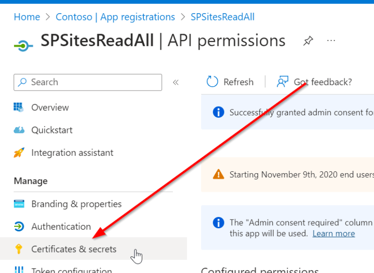 How to configure Azure App registration for MS Graph | SPO Scripts