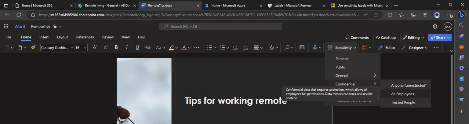 Assign Sensitivity Labels In Sharepoint Powershell Graph Api
