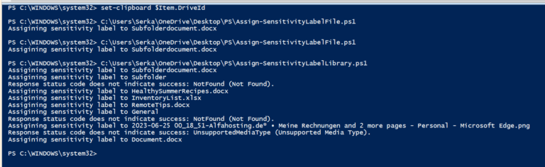 Assign Sensitivity Labels In Sharepoint Powershell Graph Api