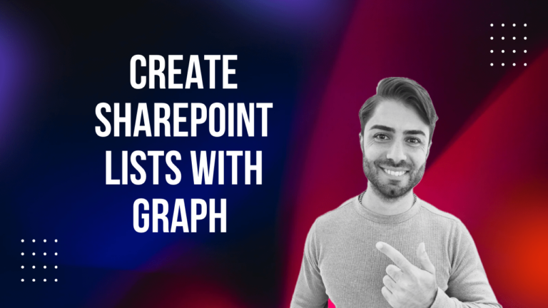 How To Create Sharepoint Lists With Ms Graph Spo Scripts