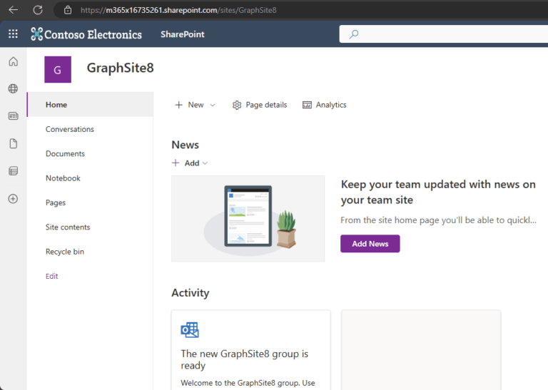 How to create SharePoint Sites using Graph | SPO Scripts